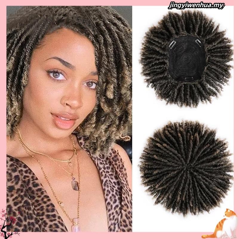 Men Dreadlocks Toupee Wigs Sof Synthetic Closure Wig Handmade Dread ...