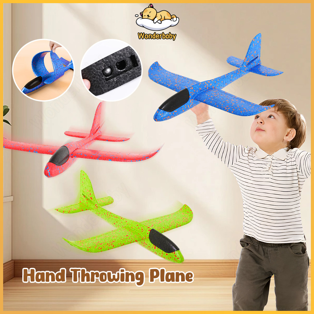 Wonderbaby Large Aeroplane Toys Foam Airplane Flying Toys Hand Throwing ...