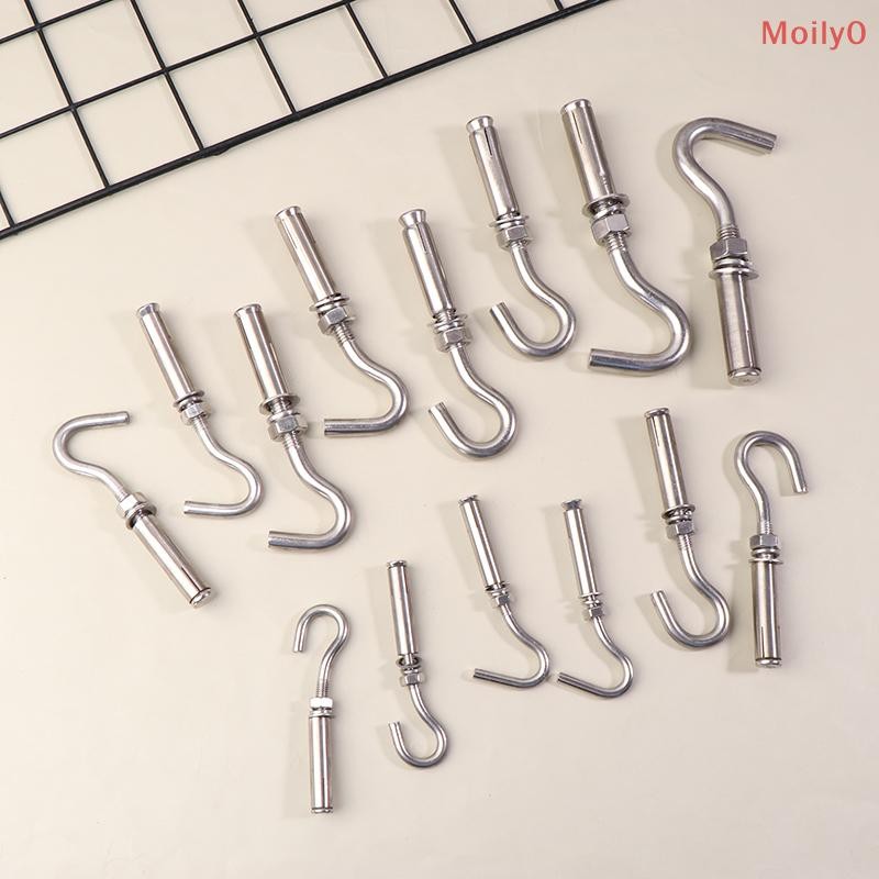 {Moily0} 2 Pieces M6 M8 M10 M12 304 Stainless Steel Expansion Hooks ...