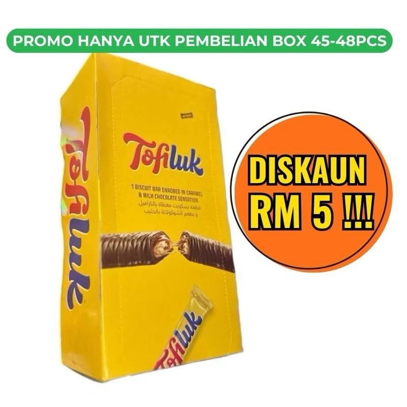(20/48/100 PCS) TOFILUK MINI 10g per piece Tofiluk Caramel Crunch ...