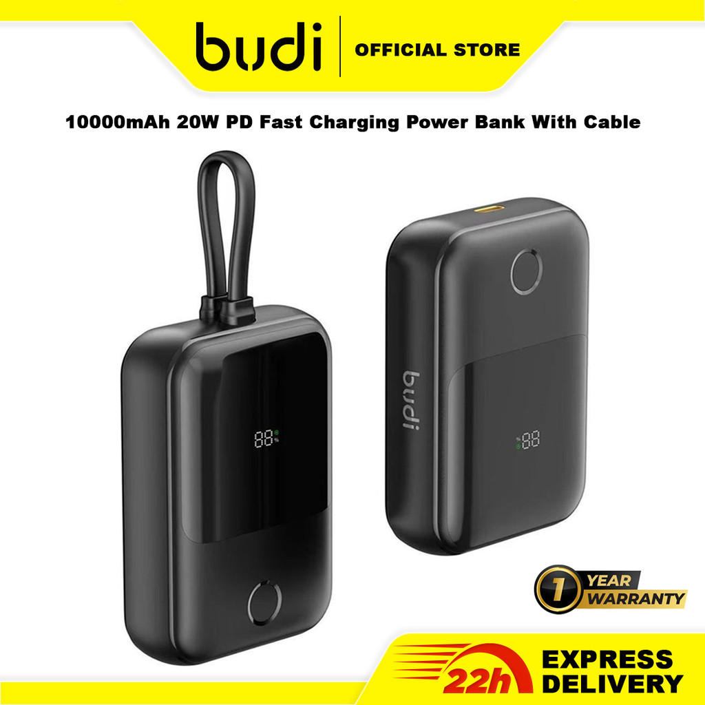 Budi Slim & Ultra Thin Wireless Powerbank Fast Charging Portable Power ...