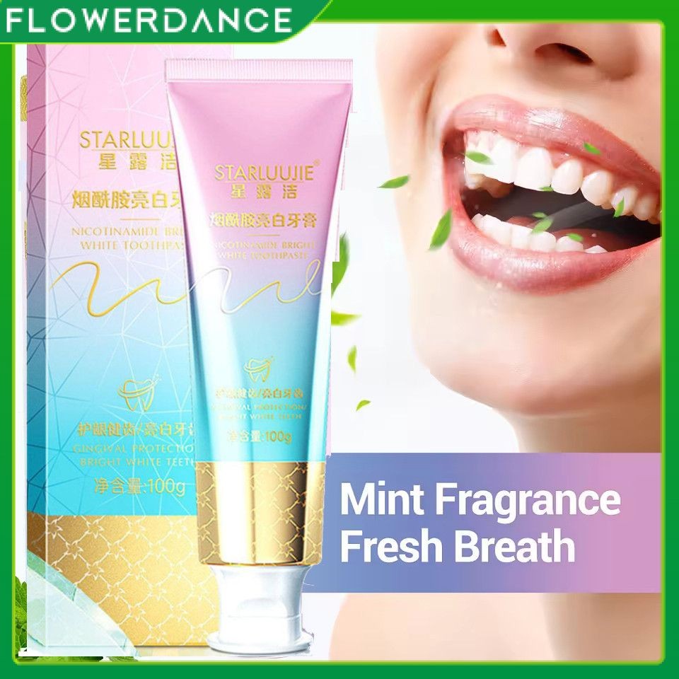 Nicotinamide Brightening Toothpaste Daily Remove Stubborn Stain Reduce ...