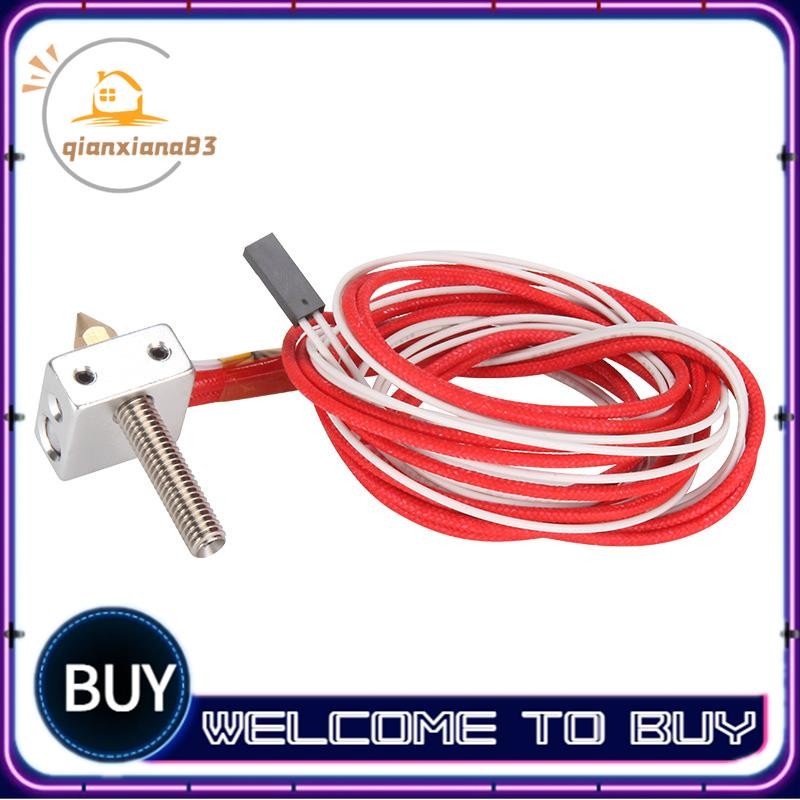 3D Printer V6 Heating Aluminum Block + 2 Pin Thermistor + Ceramic ...