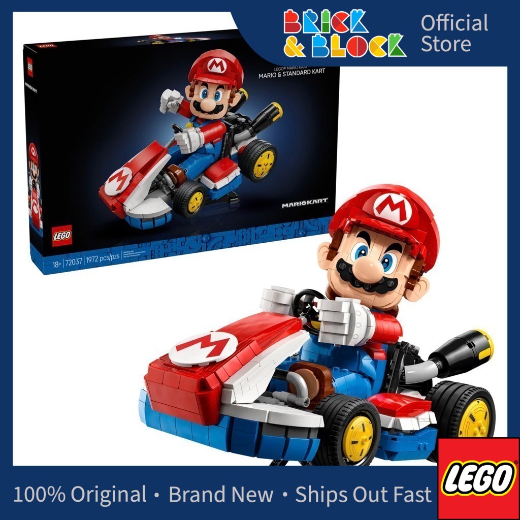 LEGO 72037 Mario Kart - Mario & Standard Kart | LEGO Super Mario ...