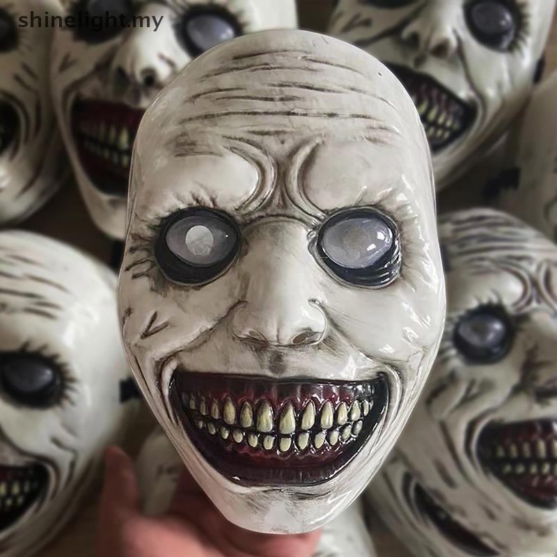 [Shinelight] Horror The Exorcist Smiling Face Demon Mask Cosplay Evil ...