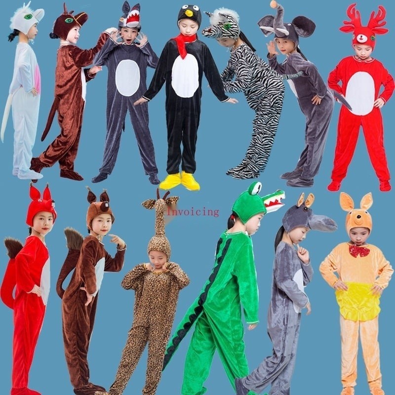 Kanak-kanak haiwan main kostum rusa, kuda, kangaroo Kids cosplay ...