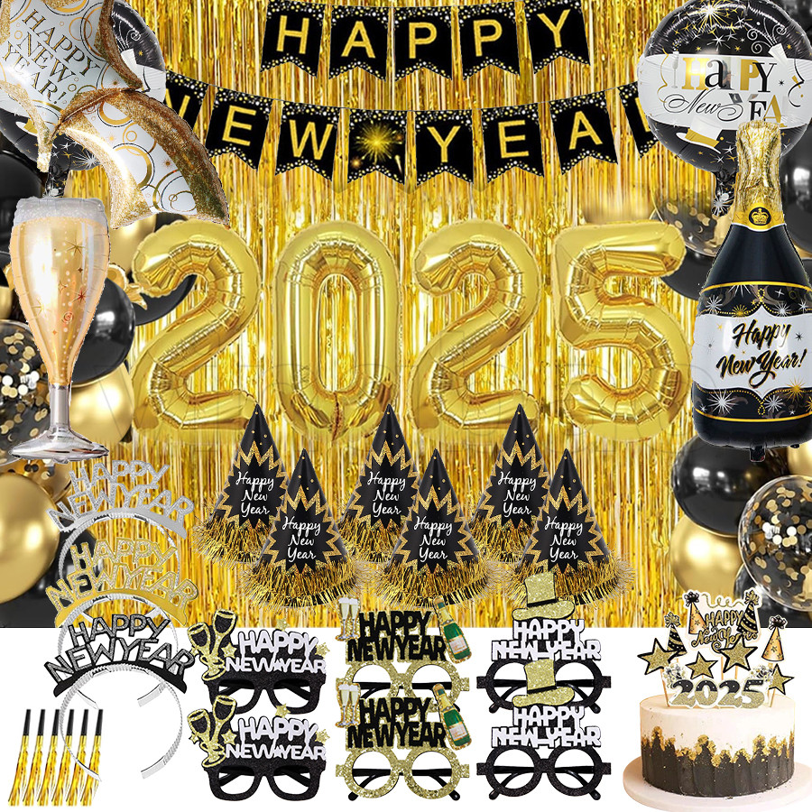 New Years Eve Party Supplies 2025 Happy New Years Decorations 2025 Kit ...