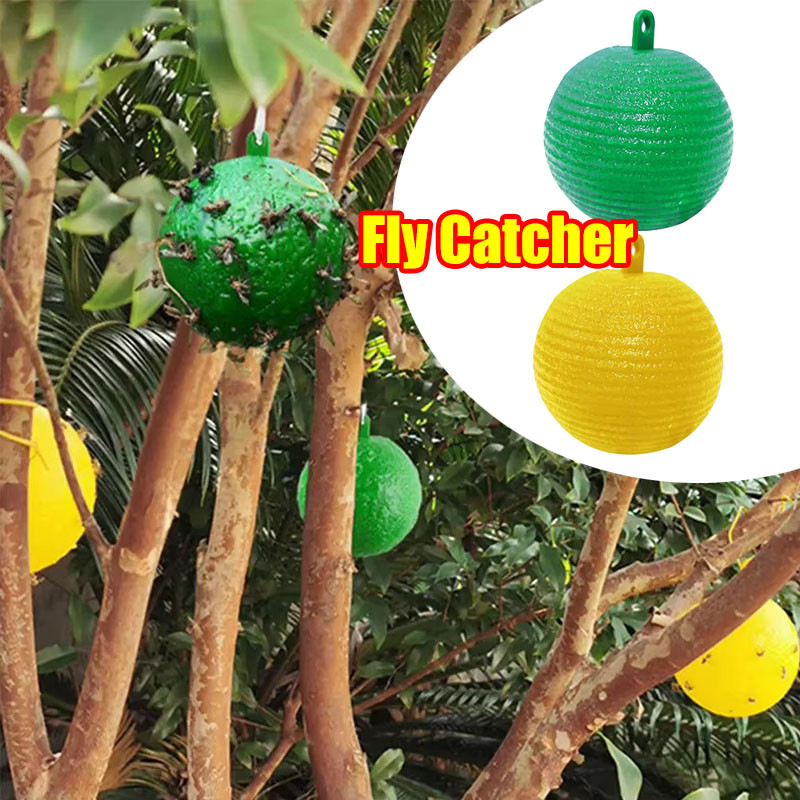 Sticky Hanging Trap Ball Insect Catcher Fly Trap Ball Adhesive Ball ...