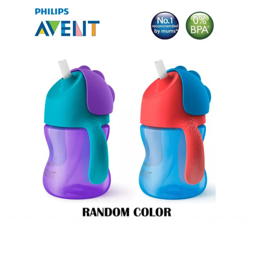 Philips Avent Bendy Straw Cup - Random Colour (7oz/200ml) SCF796/00 (9M ...