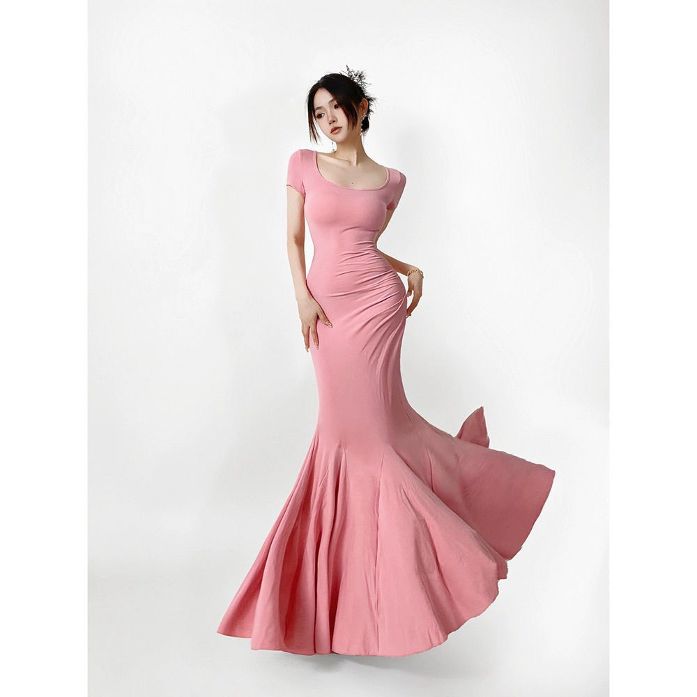 150kg Large Size Slightly Fat mm Sexy Hot Girl Royal Sister Hem Pleated ...