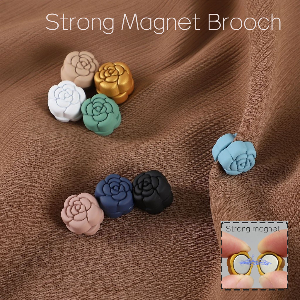 Kerongsang magnetic pin tudung /Pin Tudung Magnet Flower/Brooch Tudung ...
