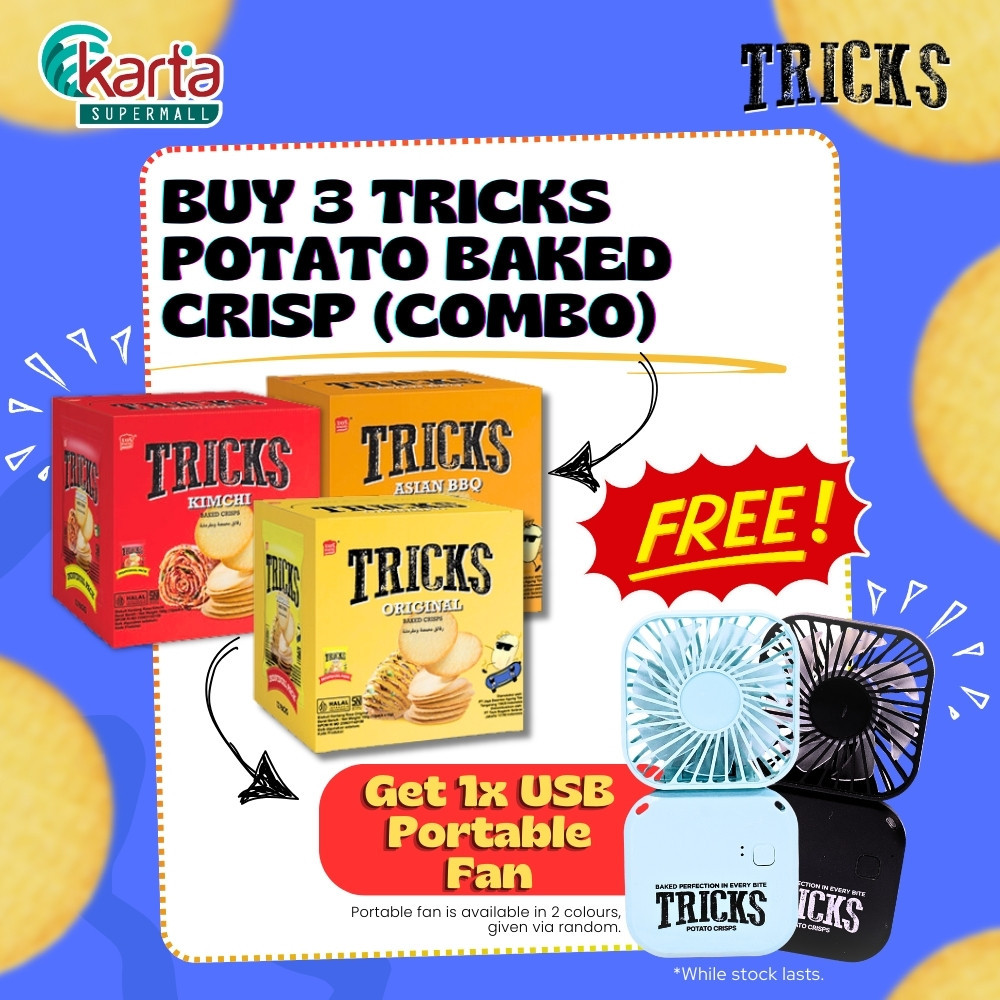 TRICKS Potato Baked Crisps 3 flavours combo (3 boxes x 15g x 12 packs ...