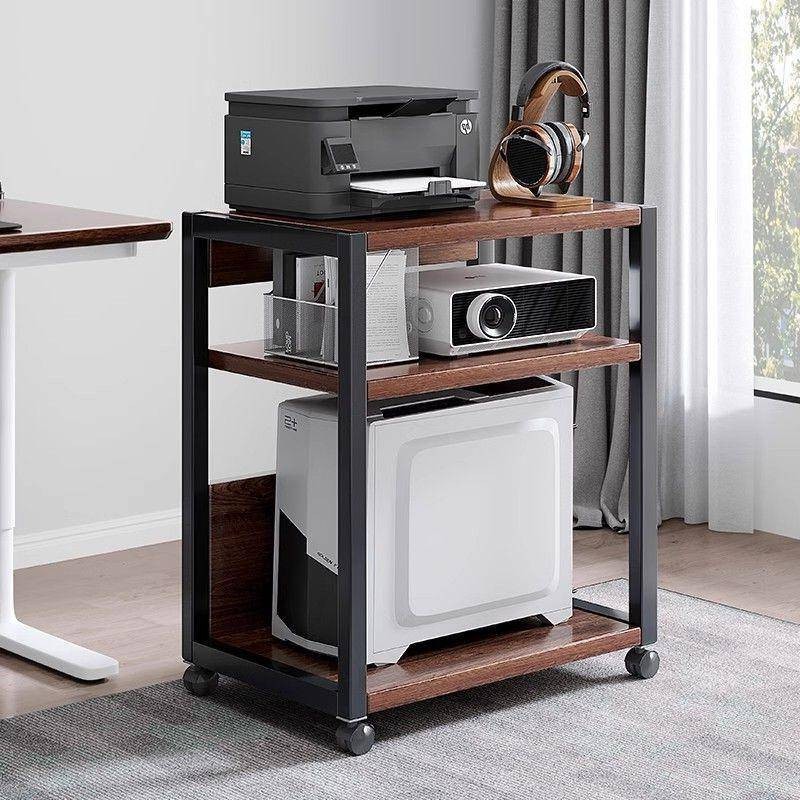 Printer storage shelf Floor office multi-layer mobile storage iron ...