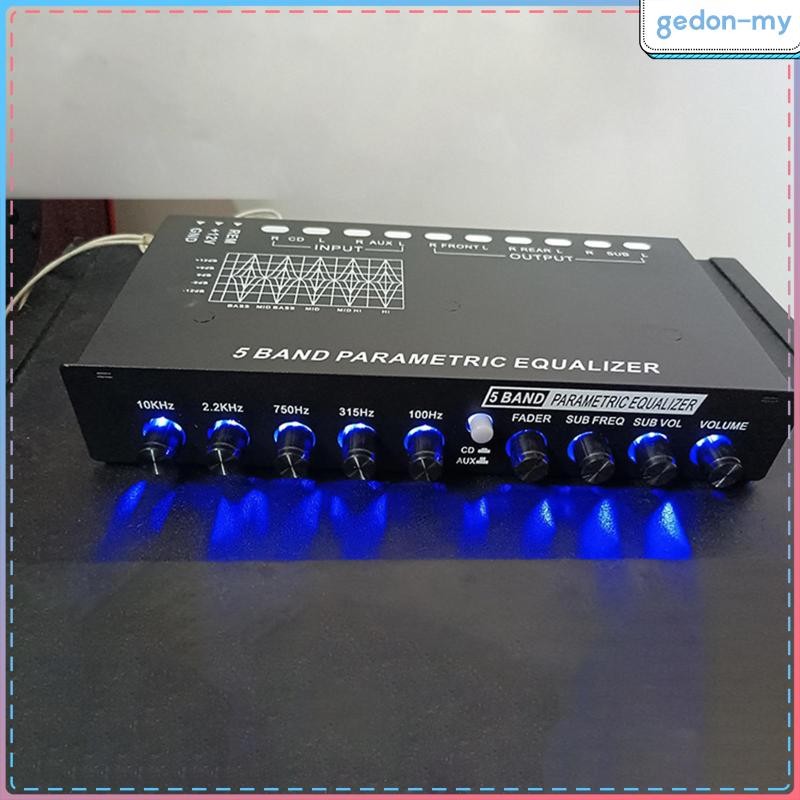 [GedonMY] 5 Band Car Audio Equalizer Adjustable 5 Bands EQ Premium Car ...