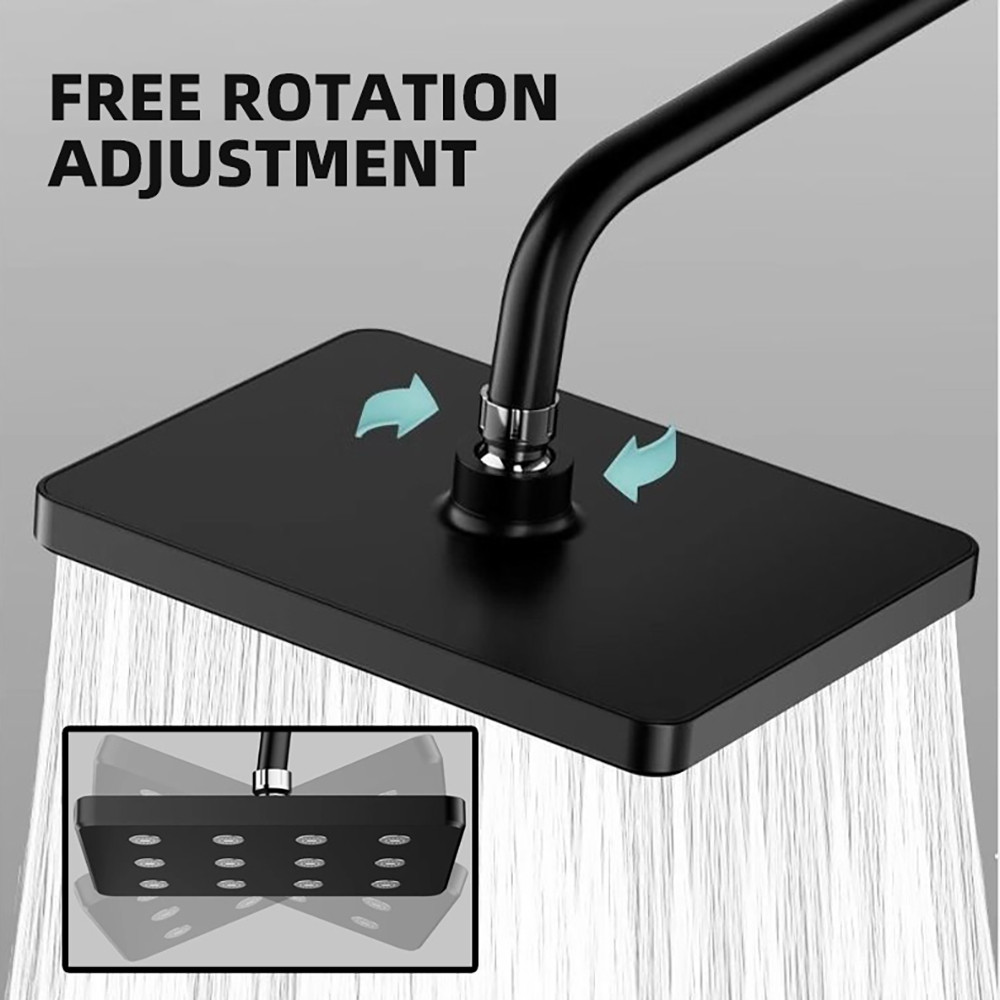 High Pressure Rainshower Head Magic Water Flow Rainfall Shower Bathroom ...