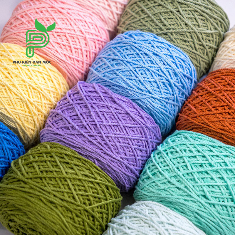 Macrame Cotton Yarn 2mm - Yarn for crocheting bags, hats, making ...