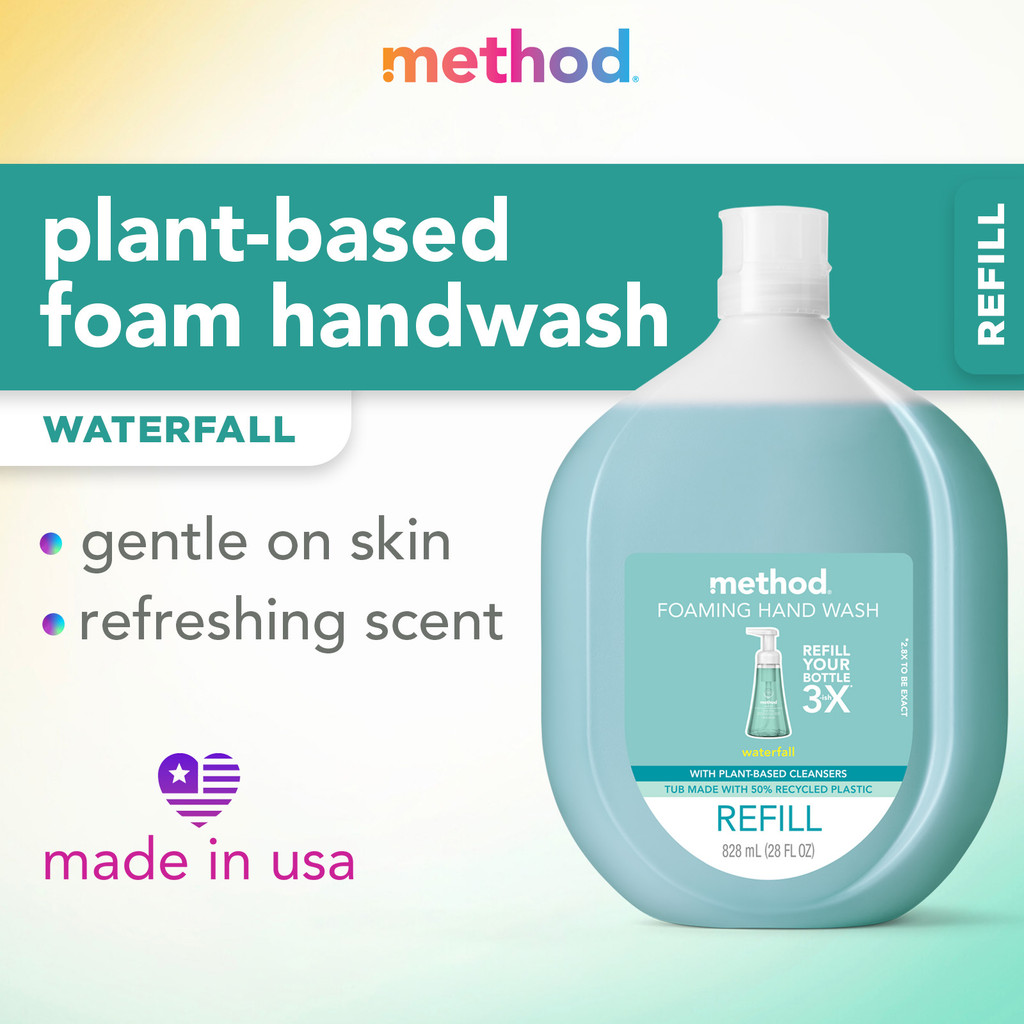 Method foaming hand wash refill - waterfall 828ml | Shopee Malaysia