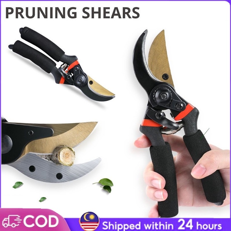 【Ready Stock】Pruning Shears Garden Scissors Tree Cutter Plant Scissor ...