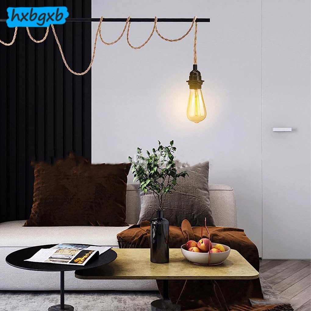 Screw Ring Lamp Base With Switch For Creative Pendant Lamp Designs Hemp ...