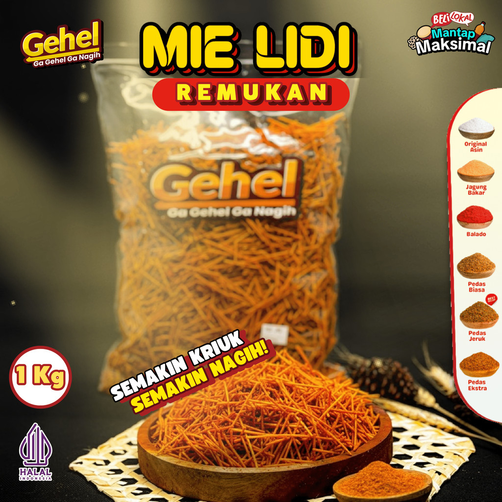 Gehel Noodle Sticks Crushed 1 Kg - Snack Food | Shopee Malaysia