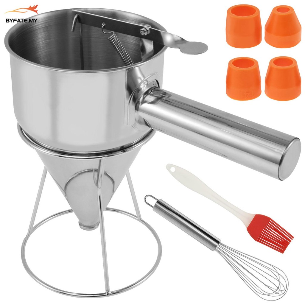 Pancake Batter Dispenser Stainless Steel Funnel Cake Dispenser with ...