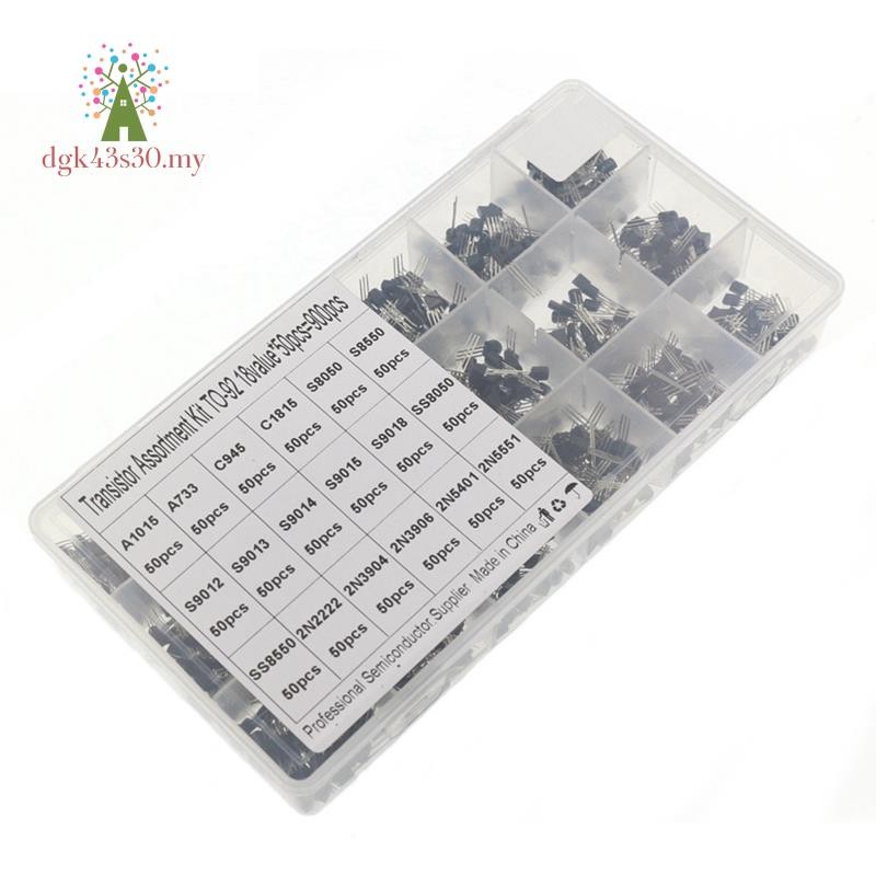 18 Value 900Pcs Bipolar Triode NPN/PNP Transistor Set TO-92 A1015 ...