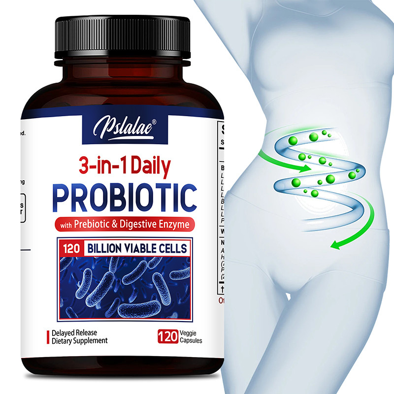 Probiotics 120 Billion CFU 32 Strains with Prebiotics, Gut Health ...