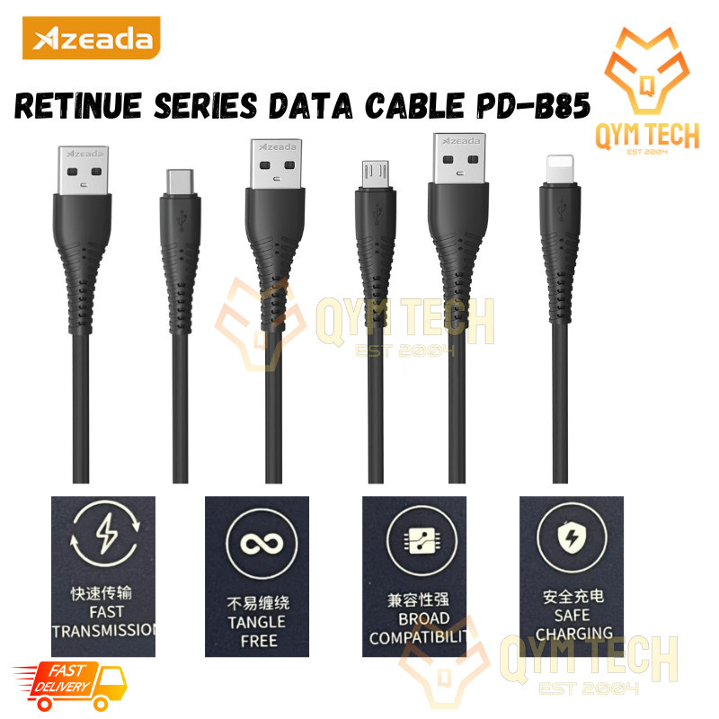 AZEADA RETINUE SERIES DATA CABLE 2.4A/3A FAST CHARGING | Shopee Malaysia