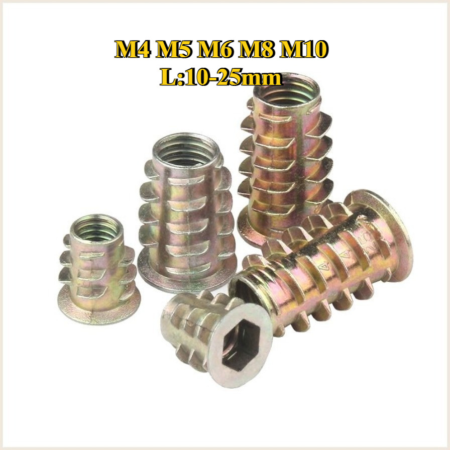 M4 M5 M6 M8 M10 Internal External Thread Nut Pre-embedded Countersunk ...