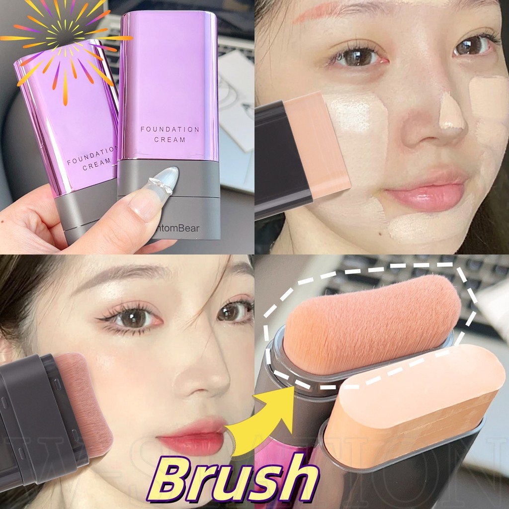 Eraser Foundation Stick - Concealer Contour with Brush - High Coverage ...