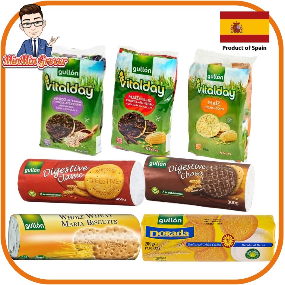 GULLON Biscuits Roll 200-400gm | GULLON Rice Cakes VITALDAY 4packs ...