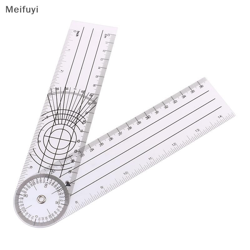 [Meifuyi] 1PC Multi-Ruler Goniometer Angle Medical Spinal Ruler 360 ...