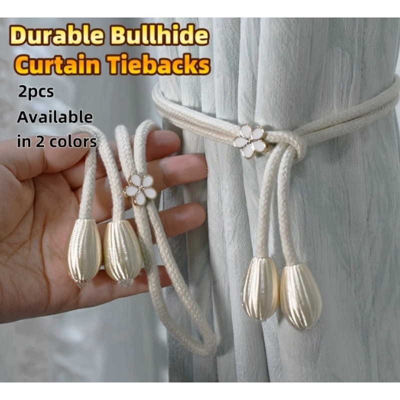 2pcs Curtain Straps with Adjustable Curtain Buckles Durable Oxford ...