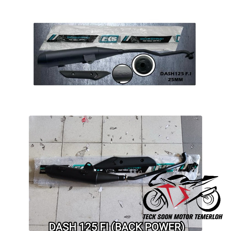 (EKS) (DASH 125 FI)STANDARD RACING EXHAUST PIPE 25MM BACK PRESSURE ...