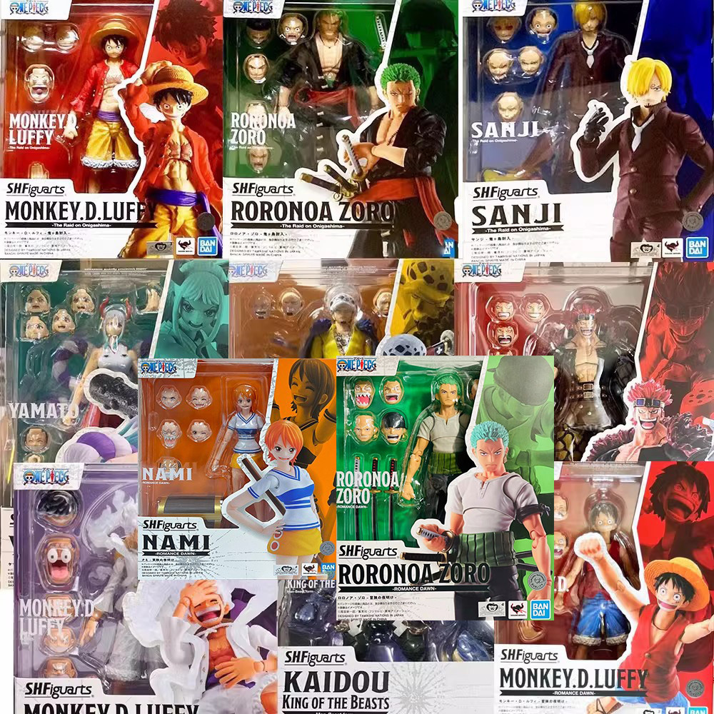 Ready Stock Bandai shf One Piece Luffy Zoro Sanji Yamato Rocky De Kaido ...