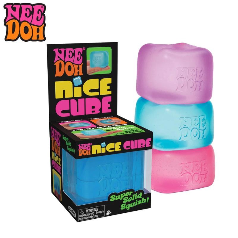 NeeDoh Nice Cube Multi Sensory Squish Stress and Fidget Toy (Sold ...