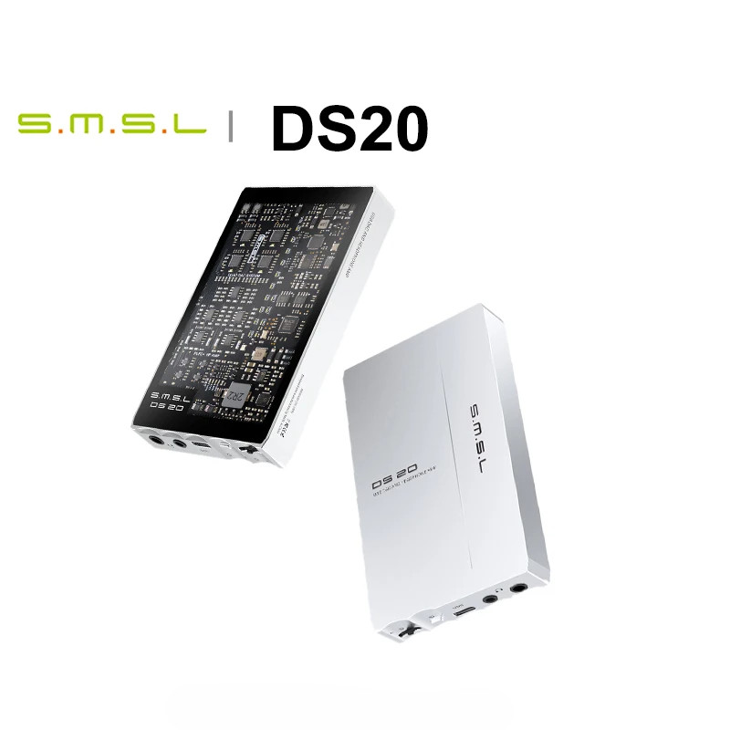 SMSL DS20 Portable DAC AMP Headphone Amplifier Hi-Res Audio Full MQA ...