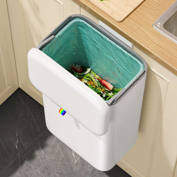 tong sampah tong sampah bertutup Best Helper Kitchen Wall-Mounted Trash ...