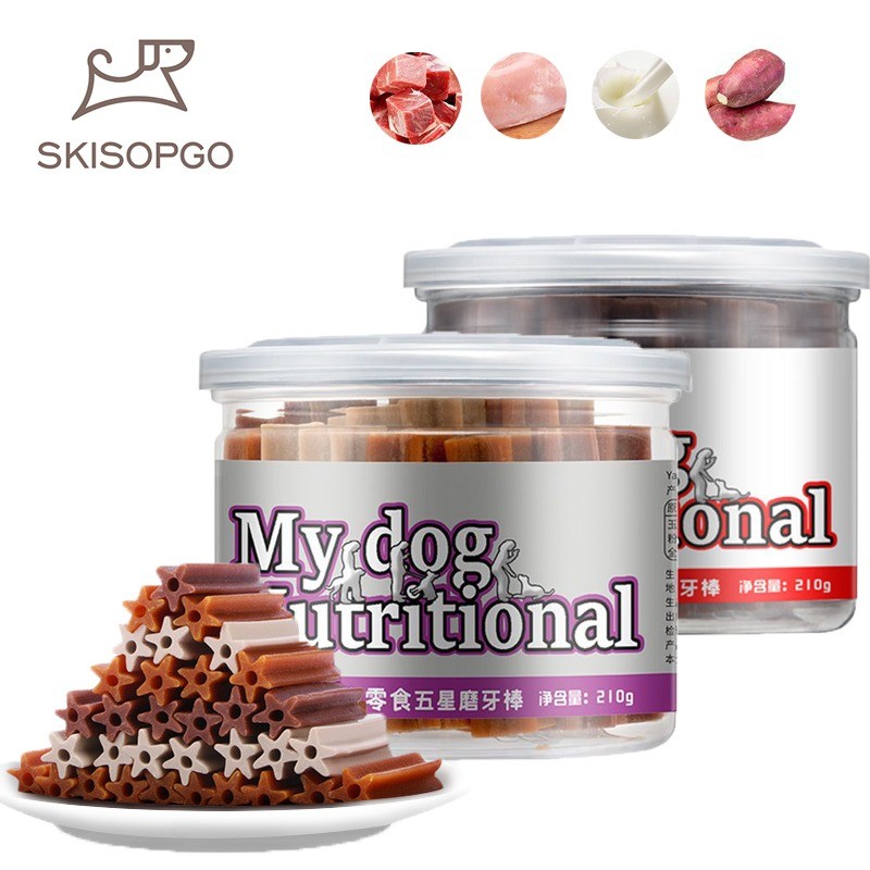Skisopgo Dog Molar Stick Chicken Beef Dog Snack Pure Molar Stick Reward ...