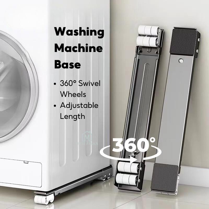 Ready Stock Washing Machine Base Washer Dolly With Wheels Fridge Roller ...