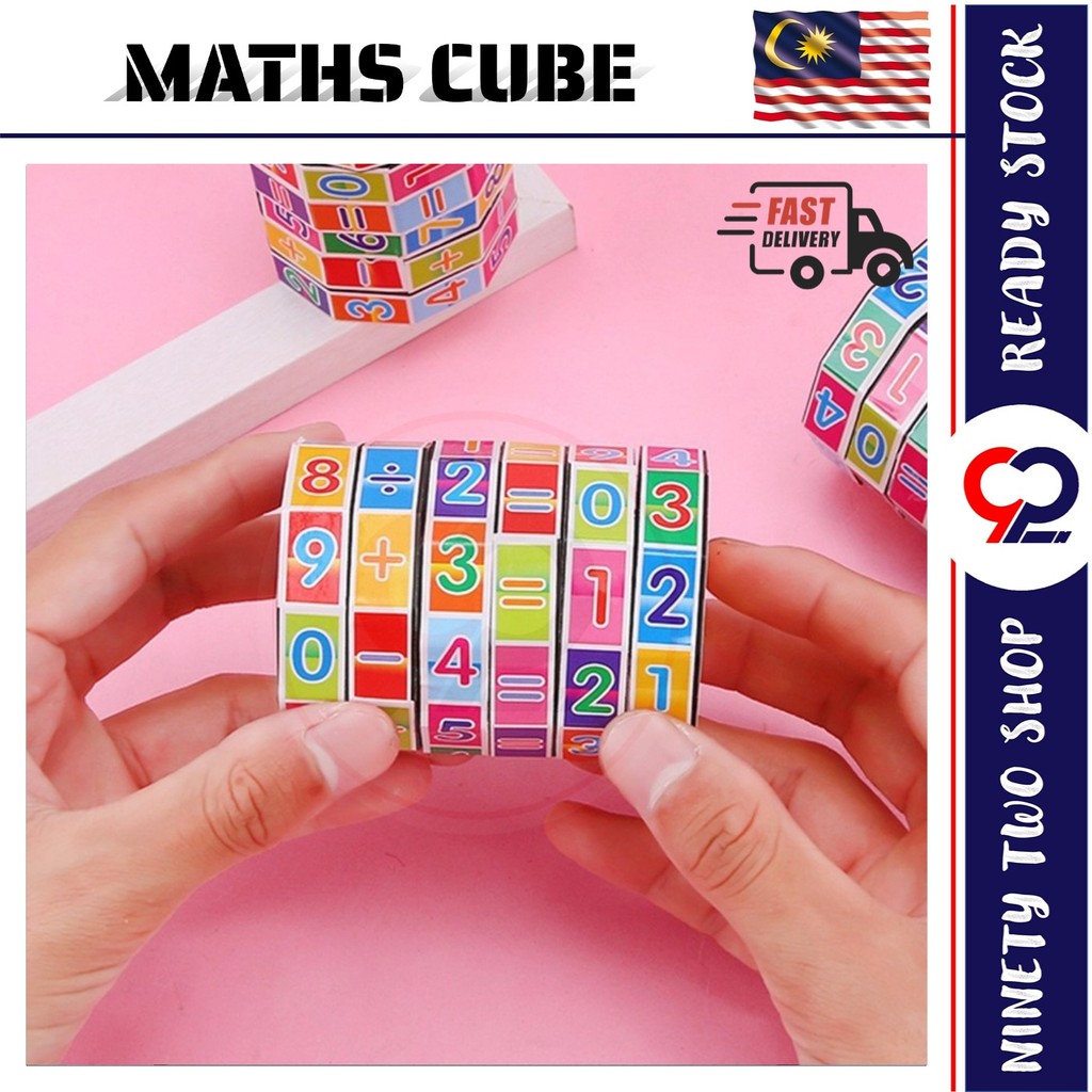 Kids Puzzle Mathematics Numbers Cube Children Education Toys | Shopee ...