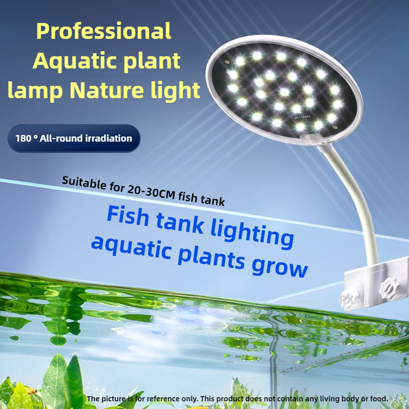 Full Spectrum Aquarium Light Fish Tank Light LED Professional Aquatic Plant Light Natural Light ...