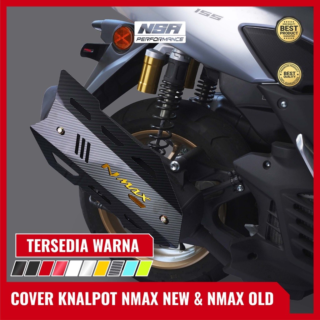 NSA NMAX EXHAUST COVER Old/New NMAX Exhaust COVER New/Old 2015-2024 ...