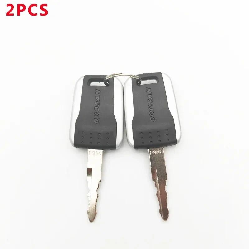 2 PCS F900 Key For Deawoo Doosan Bobcat Terex Excavator Heavy Equipment ...