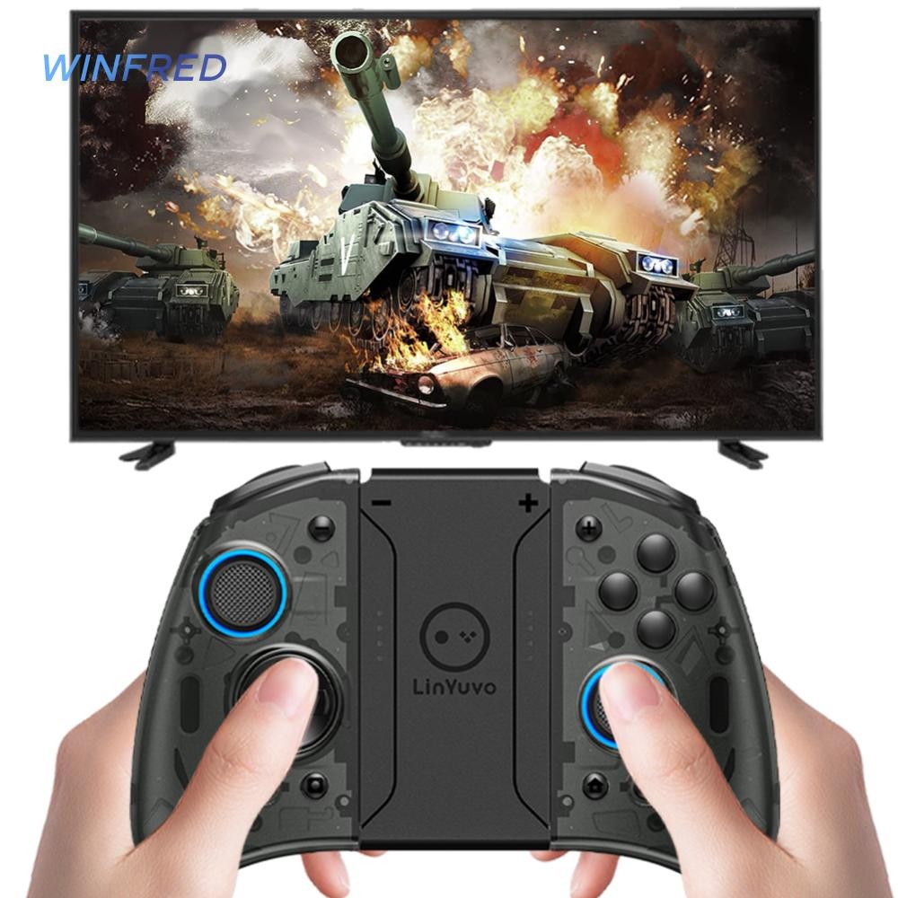 Wireless Gaming Controller For Switch Lite Oled Gamepad Dual Vibration Turbo [winfreds My
