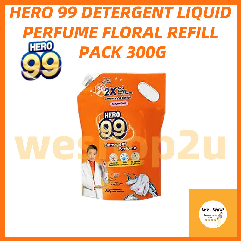 Hero 99 Detergent Liquid Perfume Floral Refill Pack 300g | Shopee Malaysia