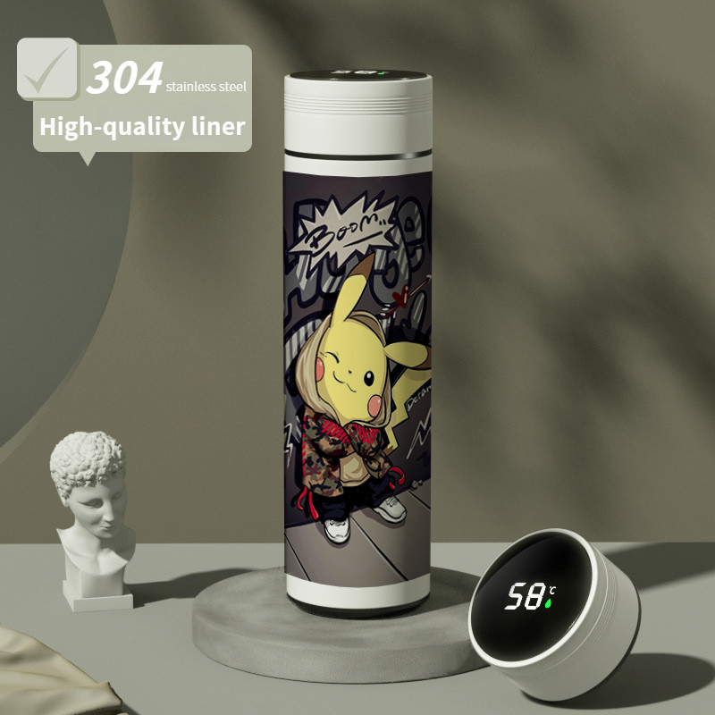 Pokémon 304 stainless steel Drink cups Ash Ketchum Pikachu double ...