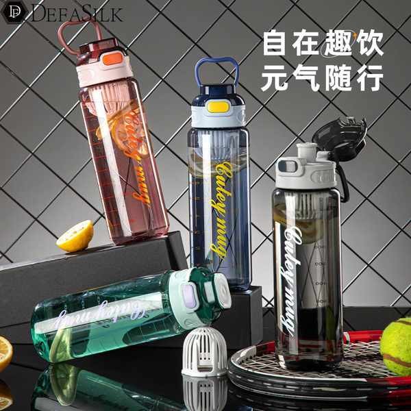 botol air botol air tahan sejuk Cawan air sukan musim panas anti-jatuh ...