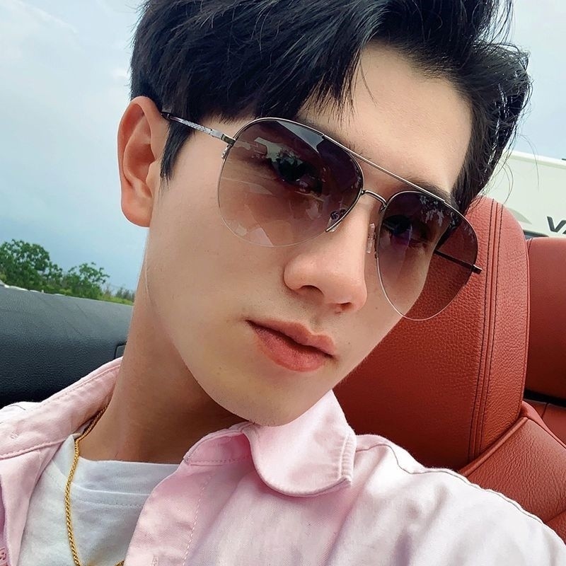 Sunglasses Pilot Plankton Handsome Big Face Sunglasses Men's Driving ...
