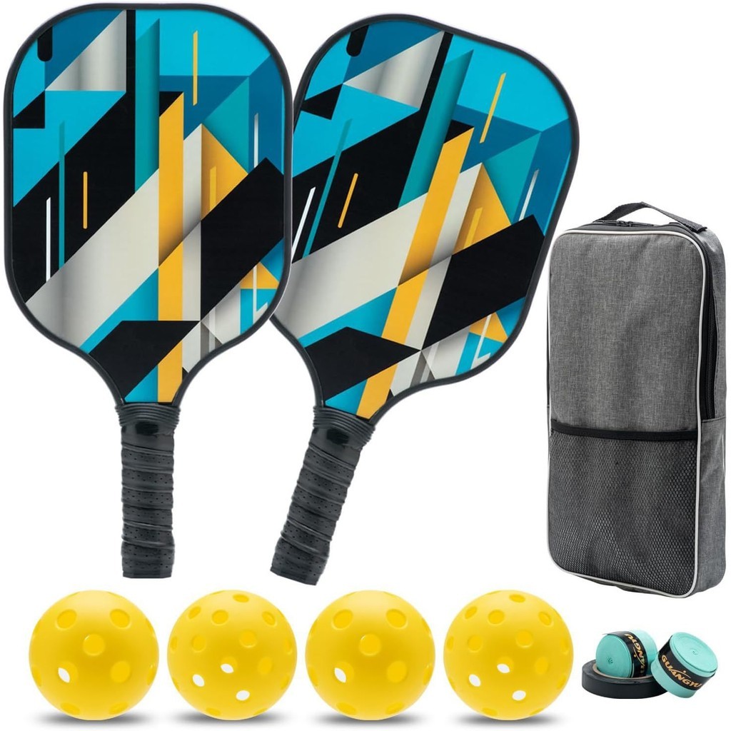 Pickleball Paddle Set – Durable Fiberglass Pickle Ball Paddle with PP ...